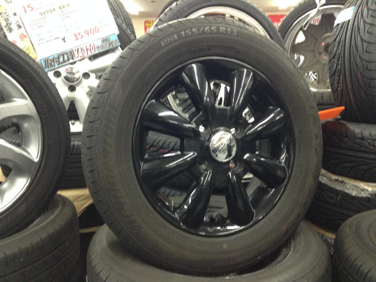 HOT STUFF(ホットスタッフ) LaLa Palm(ララパーム) KC-8 ブラック + BRIDGESTONE(ブリヂストン ...