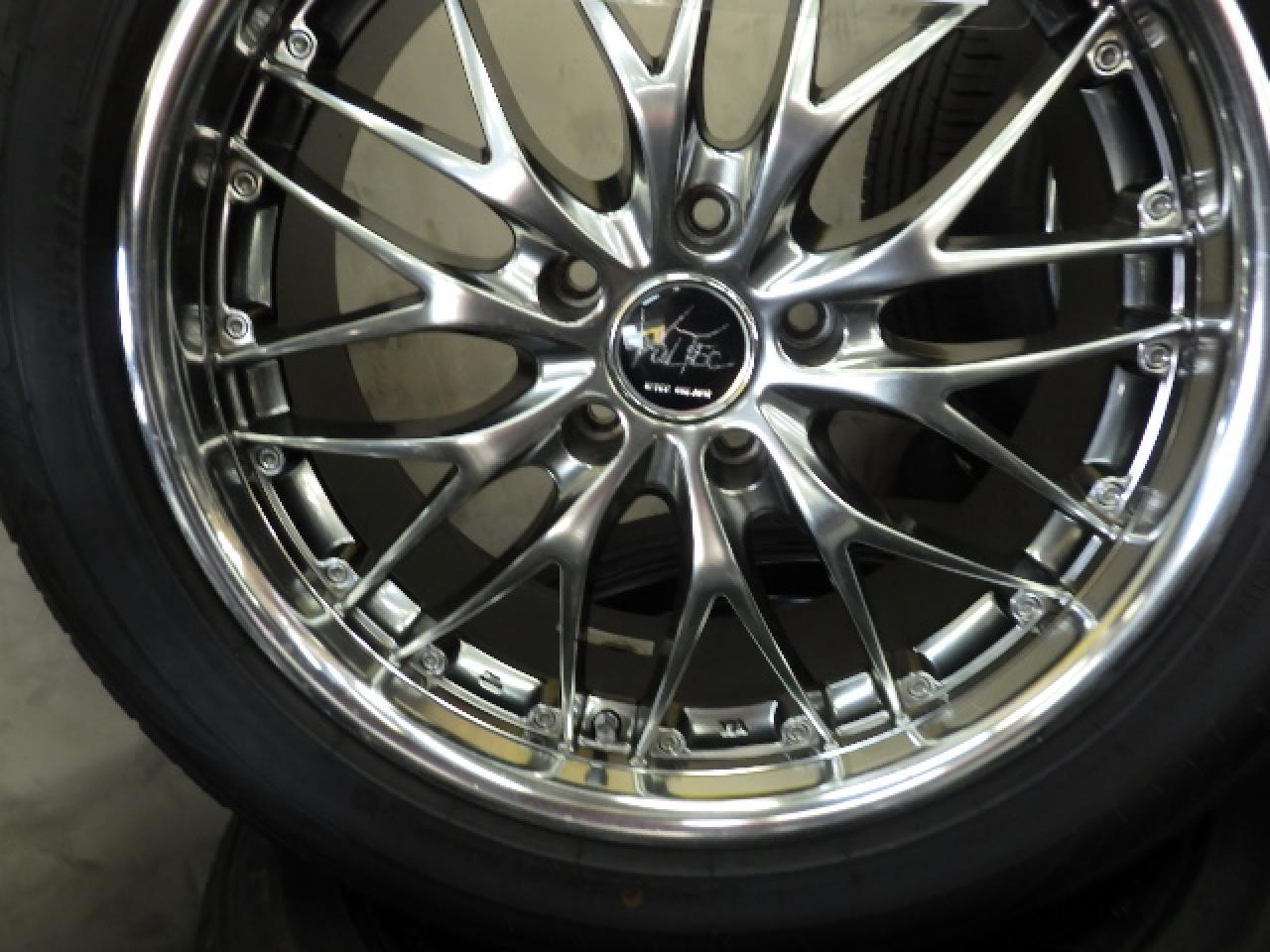 INTER MILANO(インターミラノ) VOLTEC(ボルテック) HYPER MS + DUNLOP LE MANSⅤ(ルマン5) | カー用品 タイヤホイールセット 18インチタイヤ ...