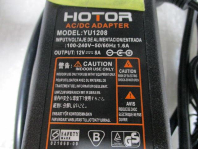 HOTOR AC/DCアダプター YU1208 | 中古品 | アップガレージ 岡崎宇頭店 | カー用品 電装系 その他電装系を通販で購入する ...