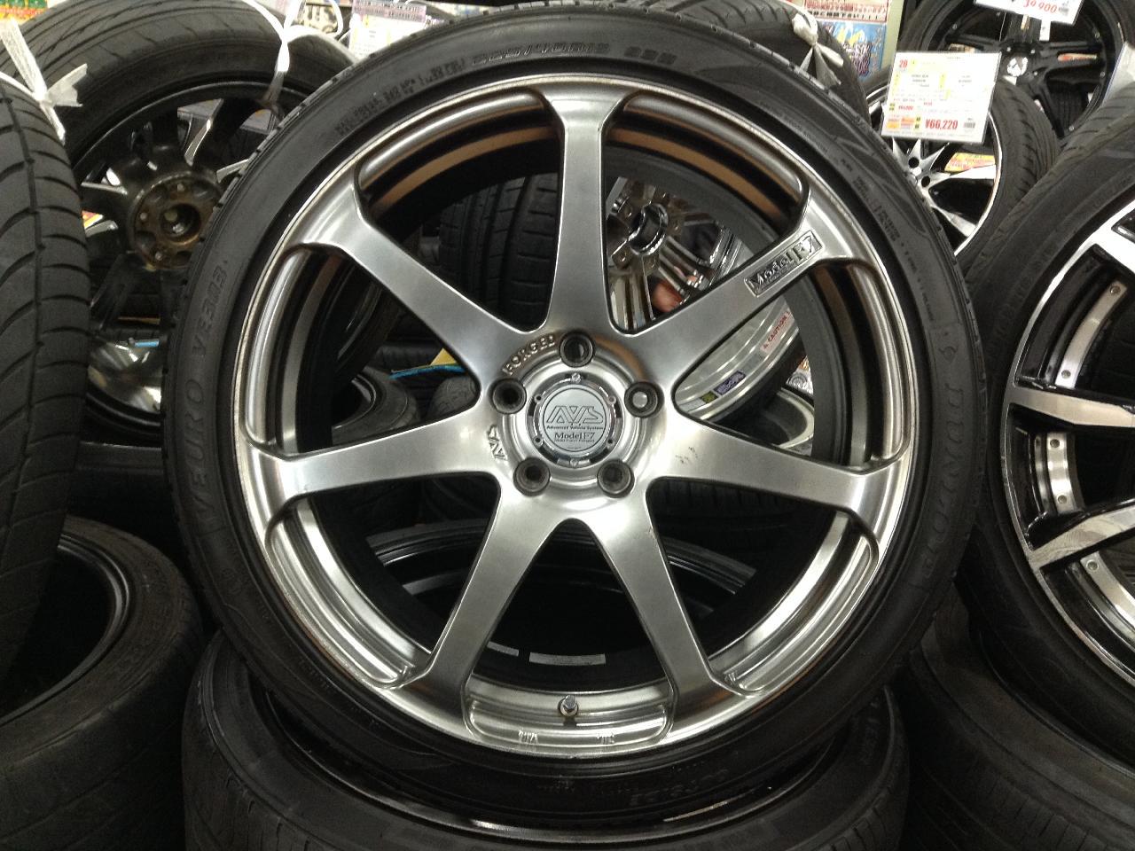 YOKOHAMA AVS MODEL F7 + DUNLOP VEURO VE303 | カー用品 タイヤホイールセット 19インチタイヤ ...