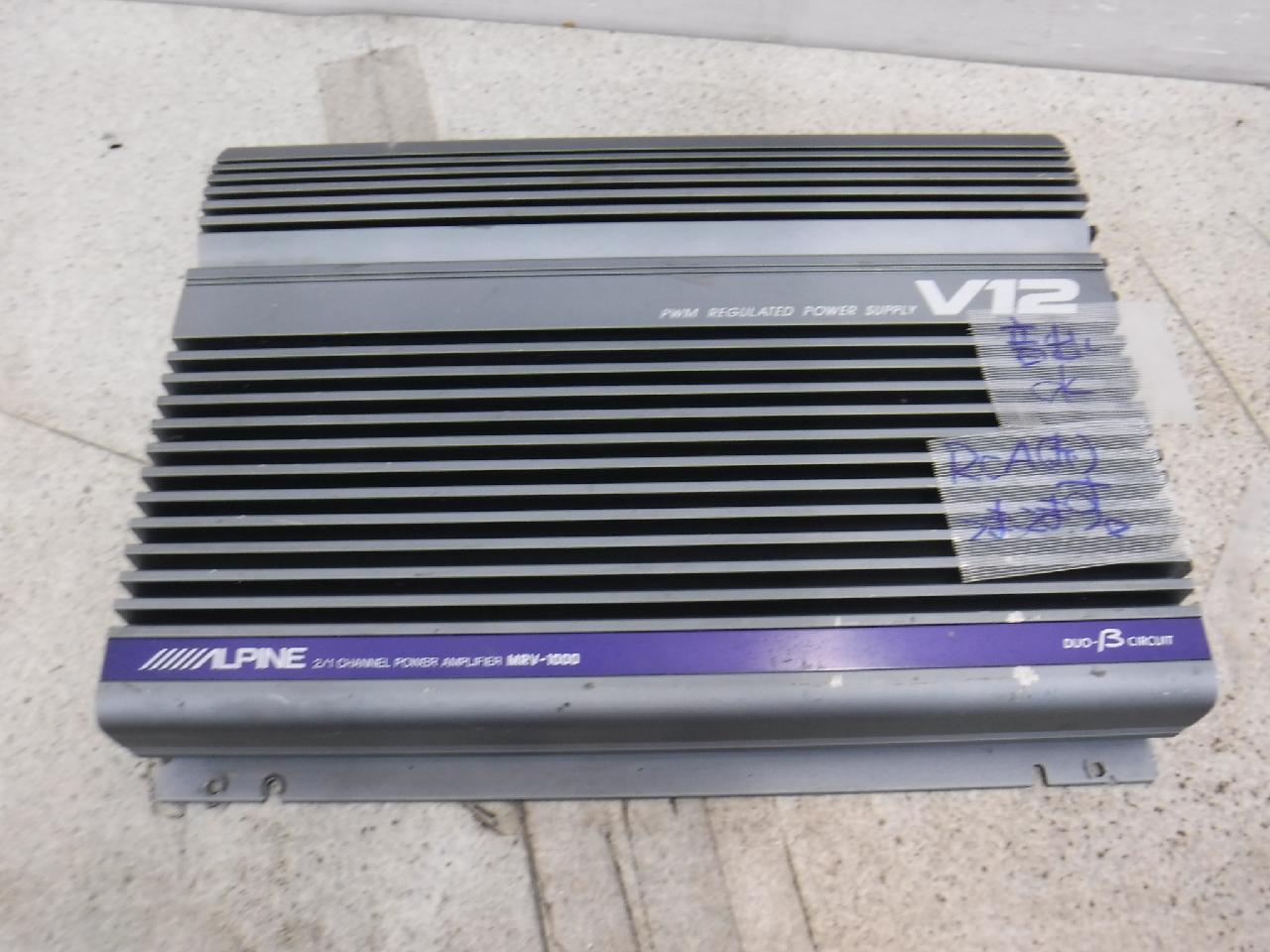ALPINE MRV-1000 | 中古品 | アップガレージ 大阪門真店 | カー用品 アンプを通販で購入する | 中古カー＆バイク用品の ...