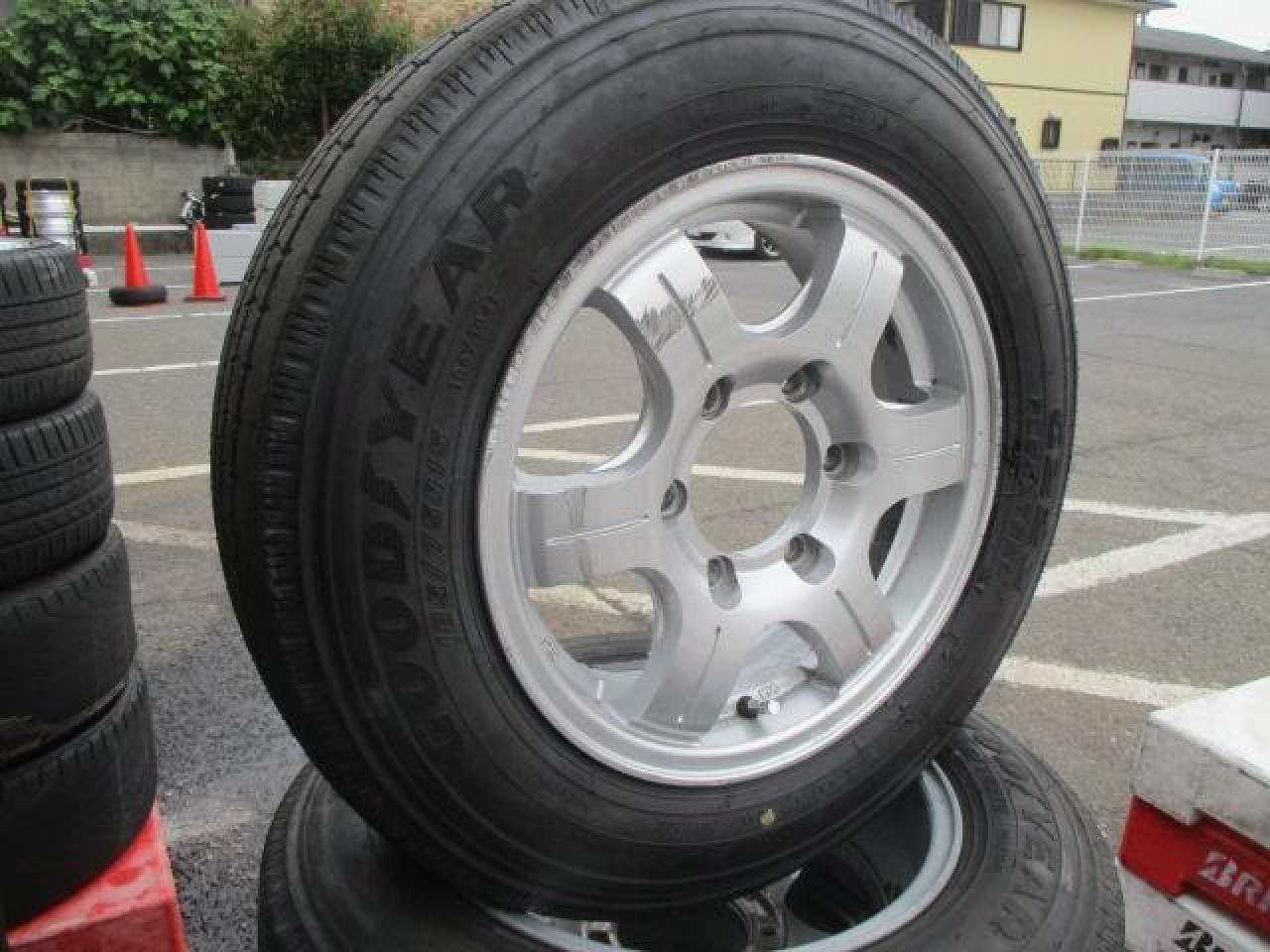 メーカー不明 6本スポーク + GOODYEAR(グッドイヤー) FLEXSTEEL G223 | カー用品 タイヤホイールセット 15インチ ...