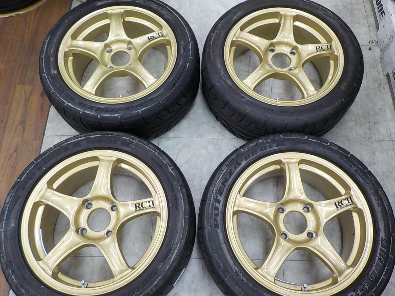 コンテナ1 YOKOHAMA ADVAN Racing RC2 + BRIDGESTONE POTENZA RE-01R | 中古品 ...