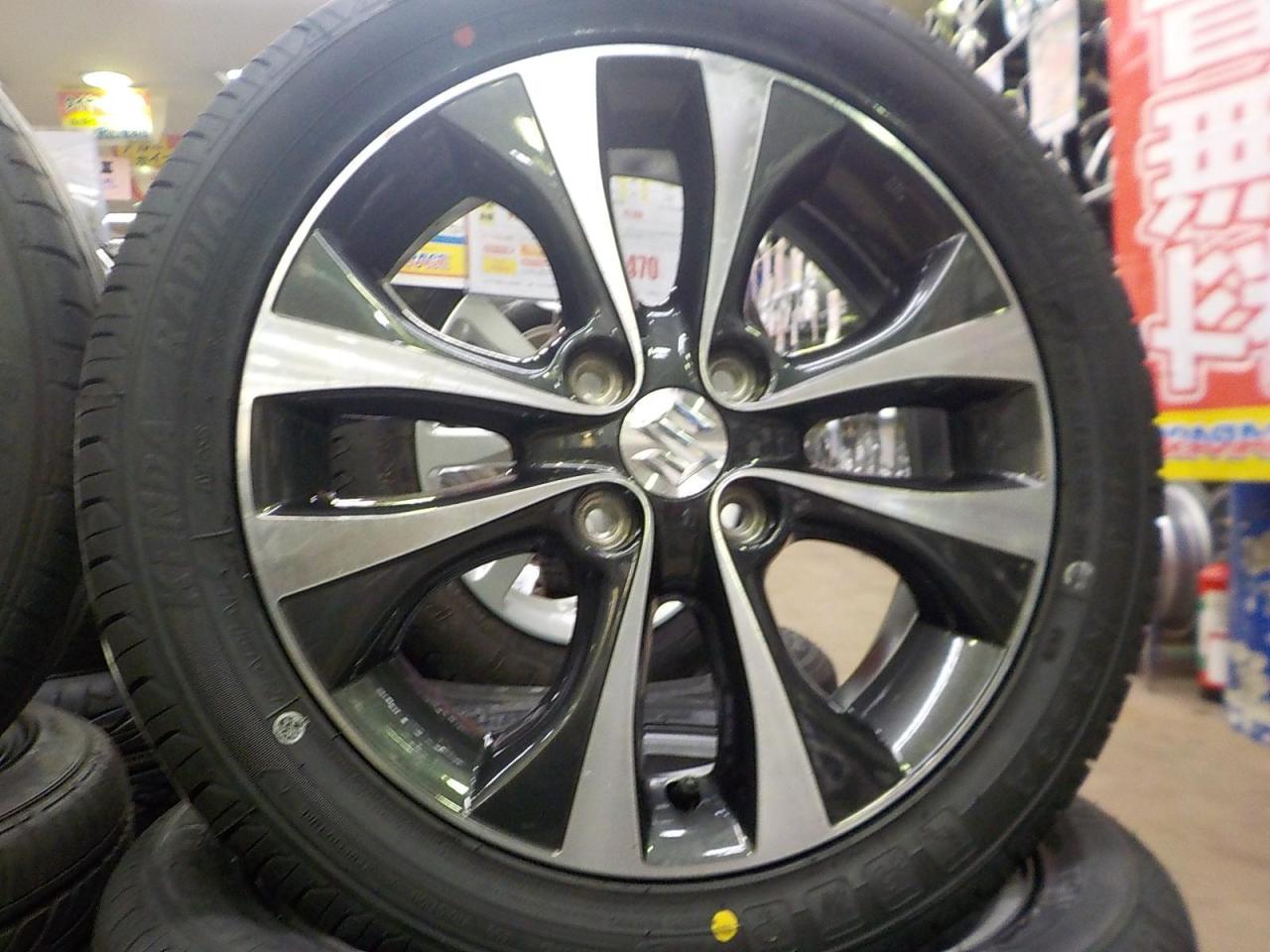 ☆店頭にて試着無料☆ スズキ純正 ワゴンR MH34純正ホイール + KENDA KR23 | カー用品 タイヤホイールセット 15インチ ...