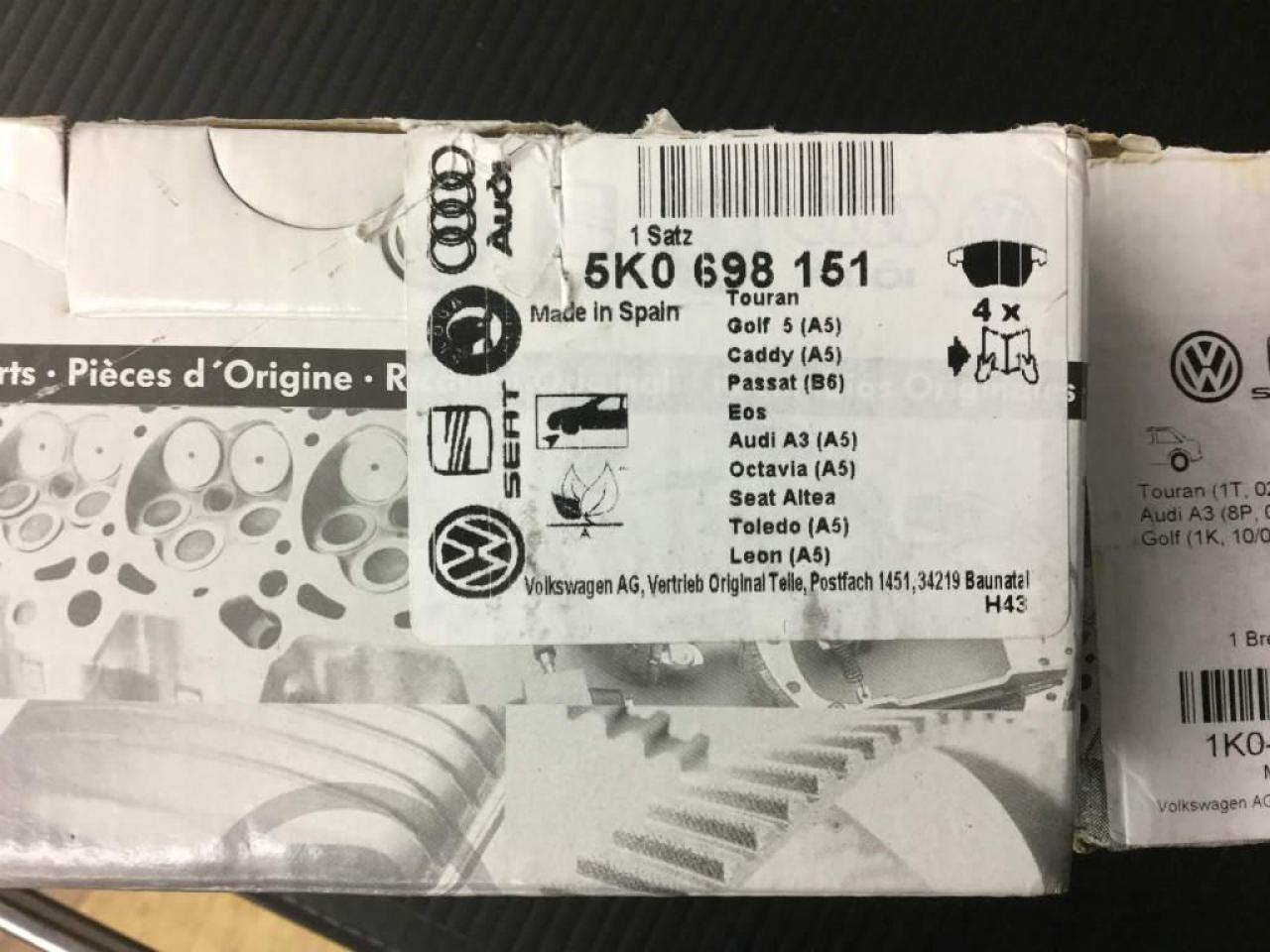 ブレーキパッド 5K0-698-151 1K0-698-451J VW ゴルフ5 前後セット アウディA3 | カー用品 ブレーキ系 ブレーキ ...