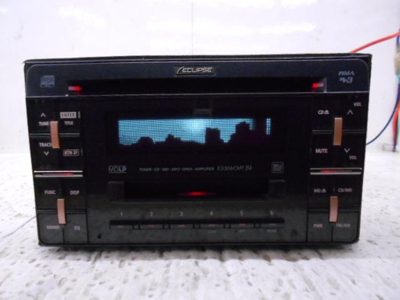 ECLIPSE(イクリプス) E3306CMT BK | カー用品 ヘッドユニット MD+CDを通販で購入する | 中古カー＆バイク用品の販売ならアップガレージ