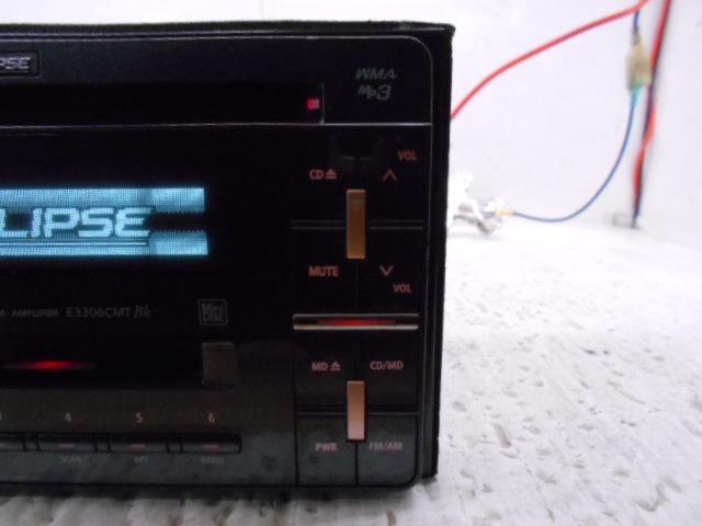 ECLIPSE(イクリプス) E3306CMT BK | カー用品 ヘッドユニット MD+CDを通販で購入する | 中古カー＆バイク用品の販売ならアップガレージ