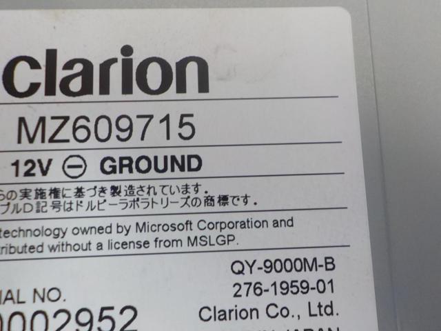 三菱純正 clarion製 MZ609715(QY-9000M-B) 【デリカD:5純正オプション10.1インチモニターメモリーナビ】 オープニングMITSUBISHIロゴ | 中古品 ...