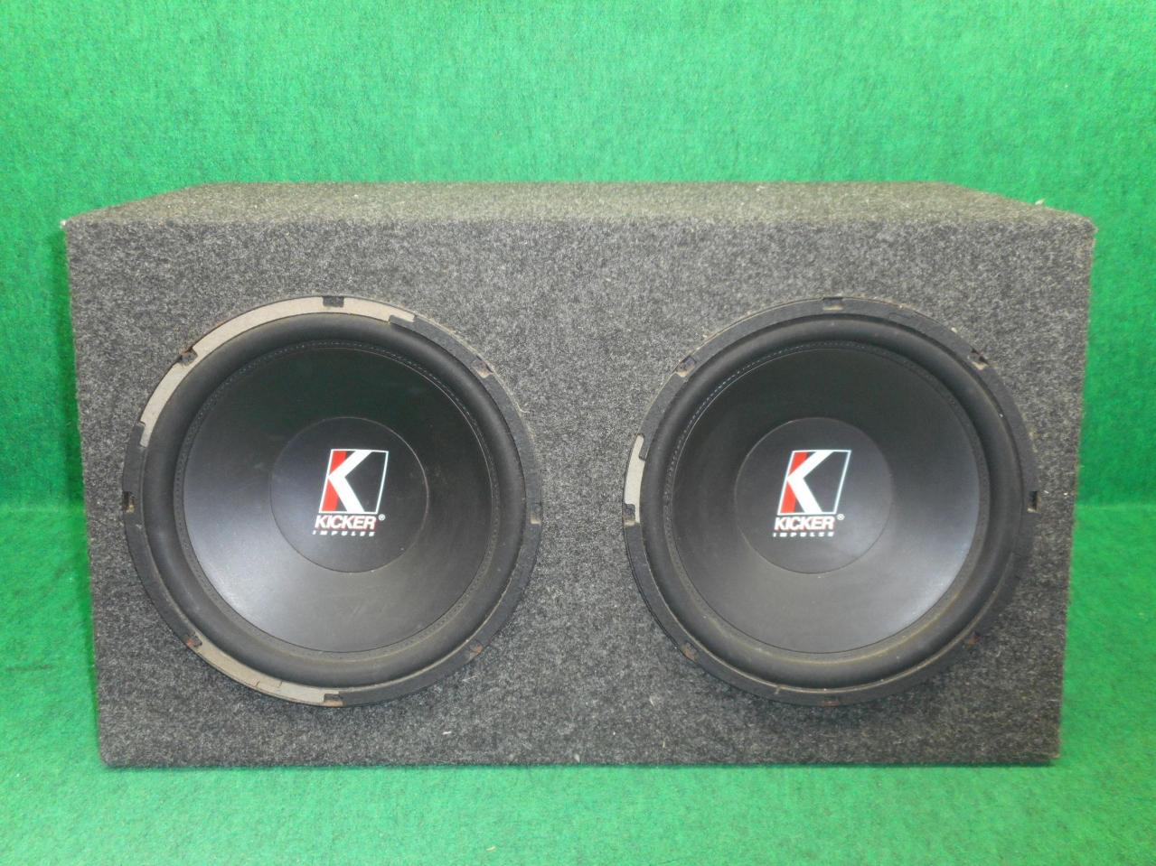 KICKER IMPULSE 10インチ2発サブウーファースピーカーBOX | 中古品 | アップガレージ 仙台店 | カー用品 スピーカー ...