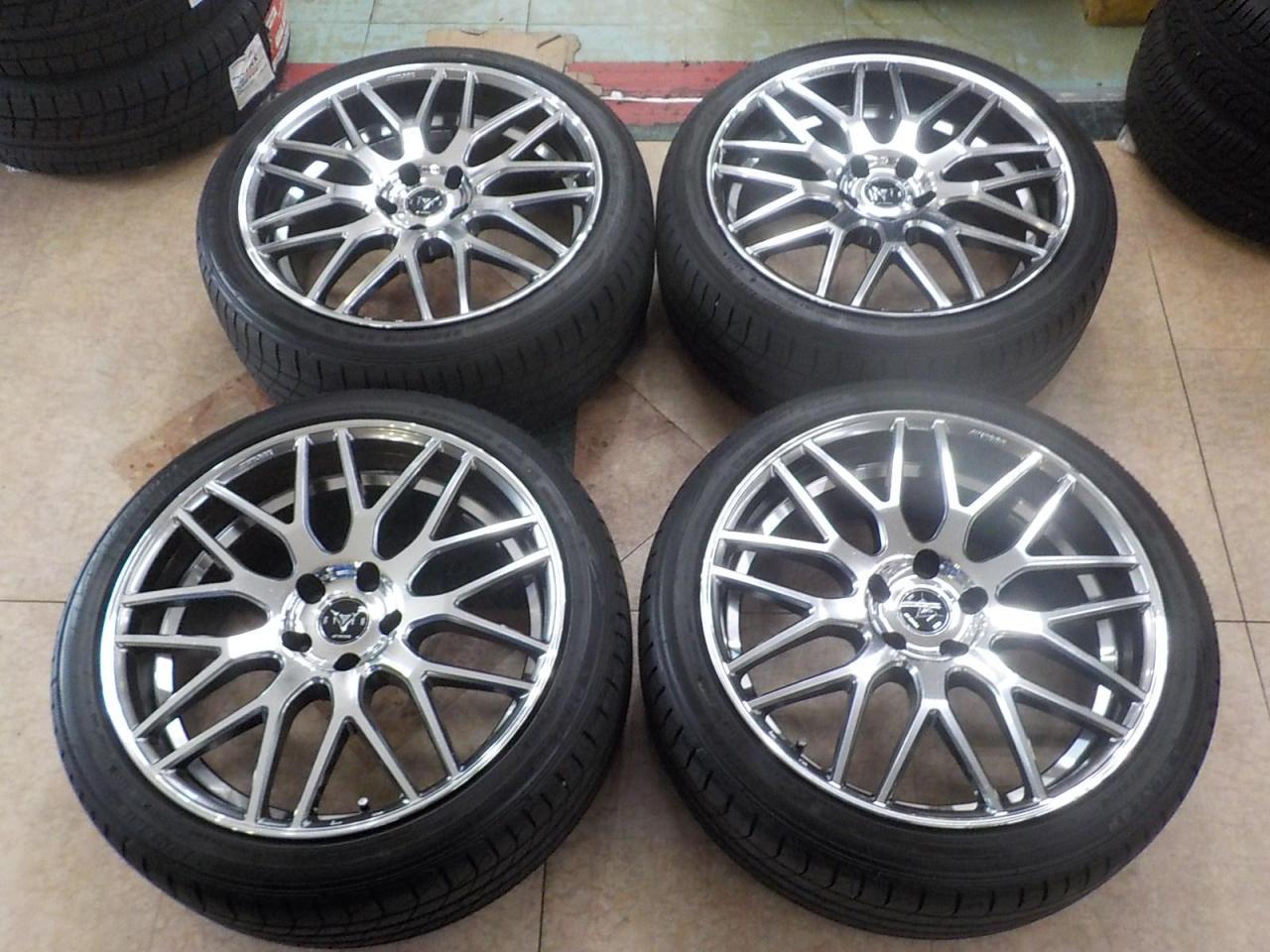 WORK(ワーク) RYVER(レイバー) M009 ハイパーシルバーミラーカット + DUNLOP(ダンロップ) LE LMANS Ⅴ | 中古品 | アップガレージ 千葉中央店 | カー ...