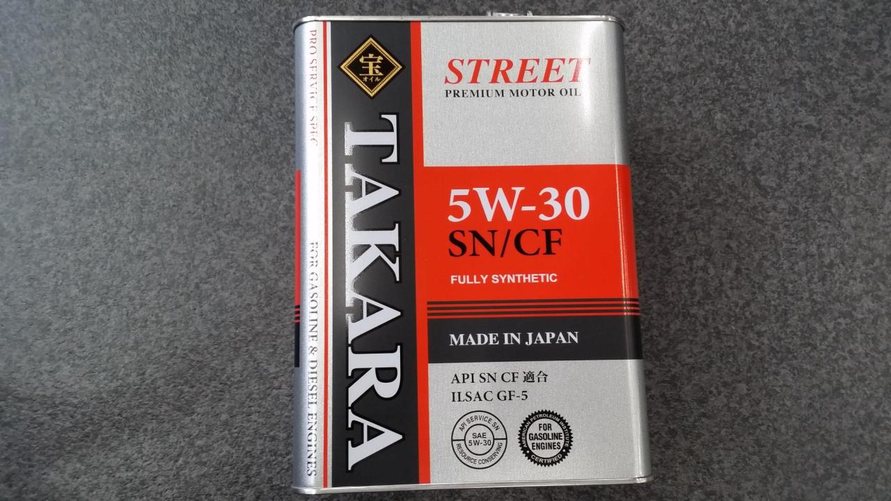 TAKARA(宝オイル株式会社) STREET PREMIUM MOTOR OIL 5W-30 | カー用品 ケミカル用品 オイル(各種)を ...
