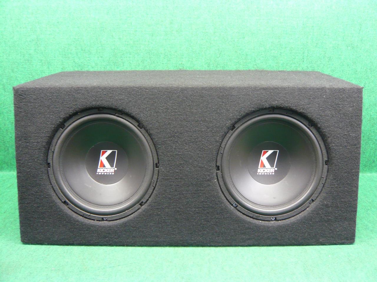KICKER IMPULSE 10インチ2発サブウーファ-スピーカーBOX | 中古品 | アップガレージ 仙台店 | カー用品 スピーカー ...