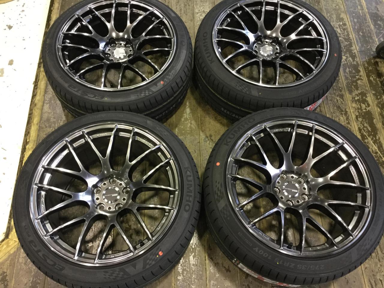 ★Z34にどうぞ★ WORK(ワーク) EMOTION(エモーション) M8R + KUMHO ECSTa(エクスタ) PS71 新品タイヤ ...