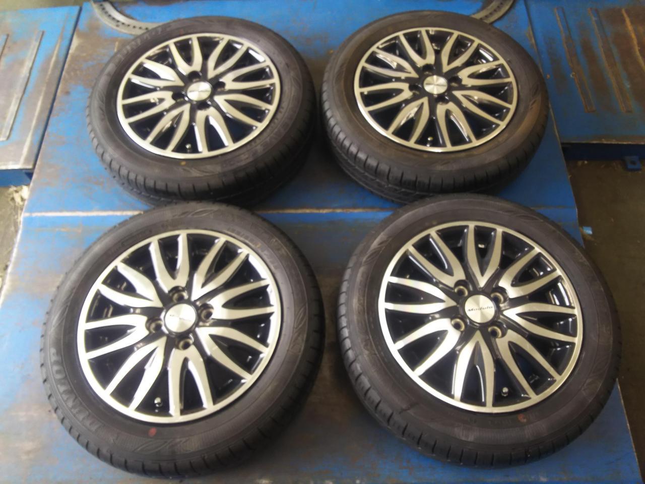 ホンダ純正(HONDA)OP Modulo ME-009 ブラクポリッシュ + DUNLOP(ダンロップ) ENASAVE EC300 ...