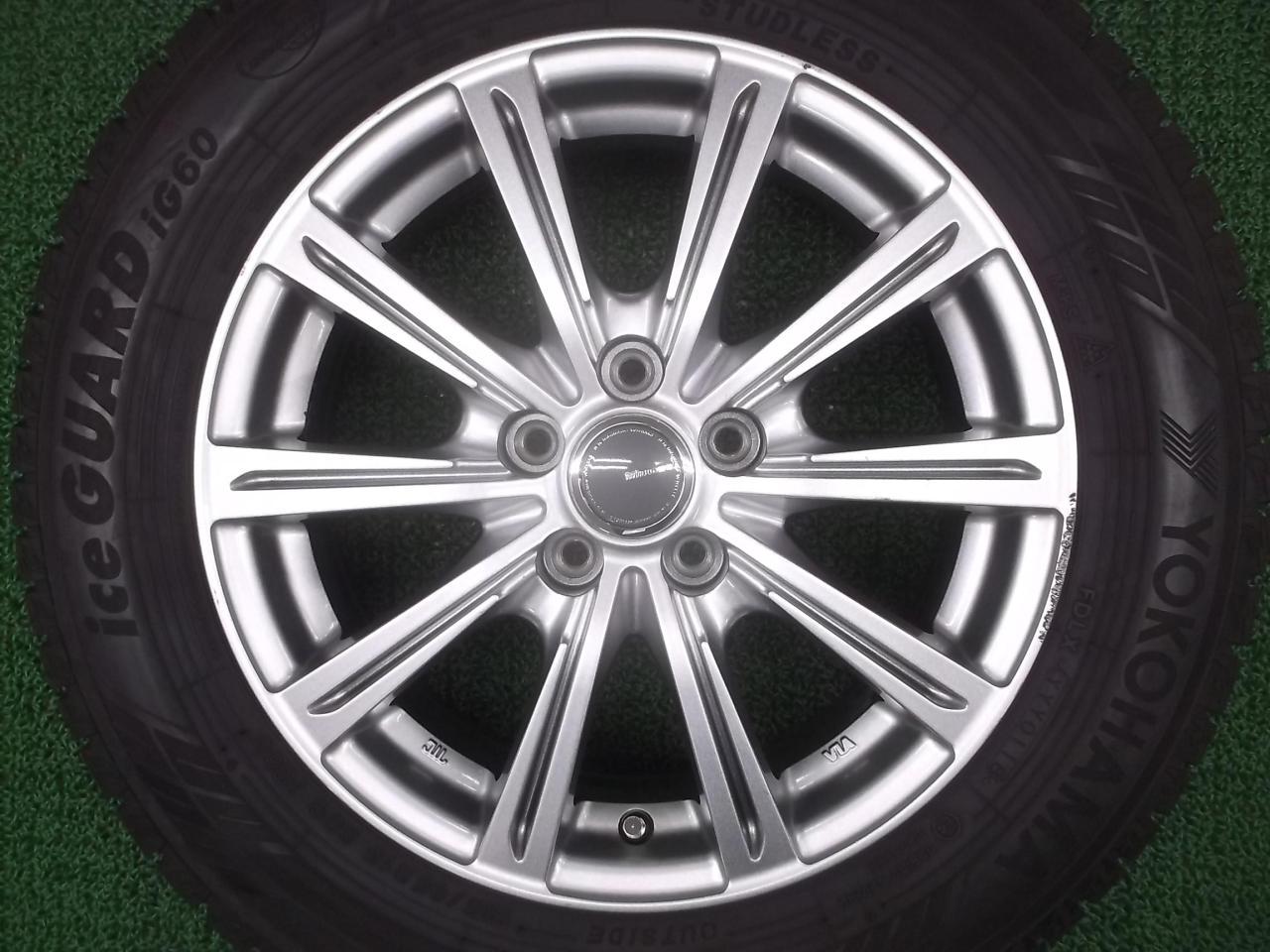 YOKOHAMA(ヨコハマ) STANDARD WHEEL MILLOUS PS + YOKOHAMA iceGUARD iG60 | カー用品 スタッドレスタイヤホイールセット 15インチ ...