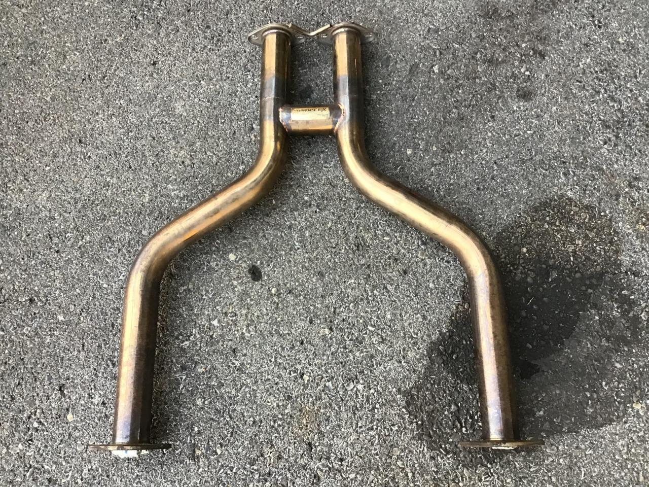 SunLine Racing(サンラインレーシング) GTspec EX フロントパイプ (ステンレス製) Z34/Z33用 1台分 | カー ...