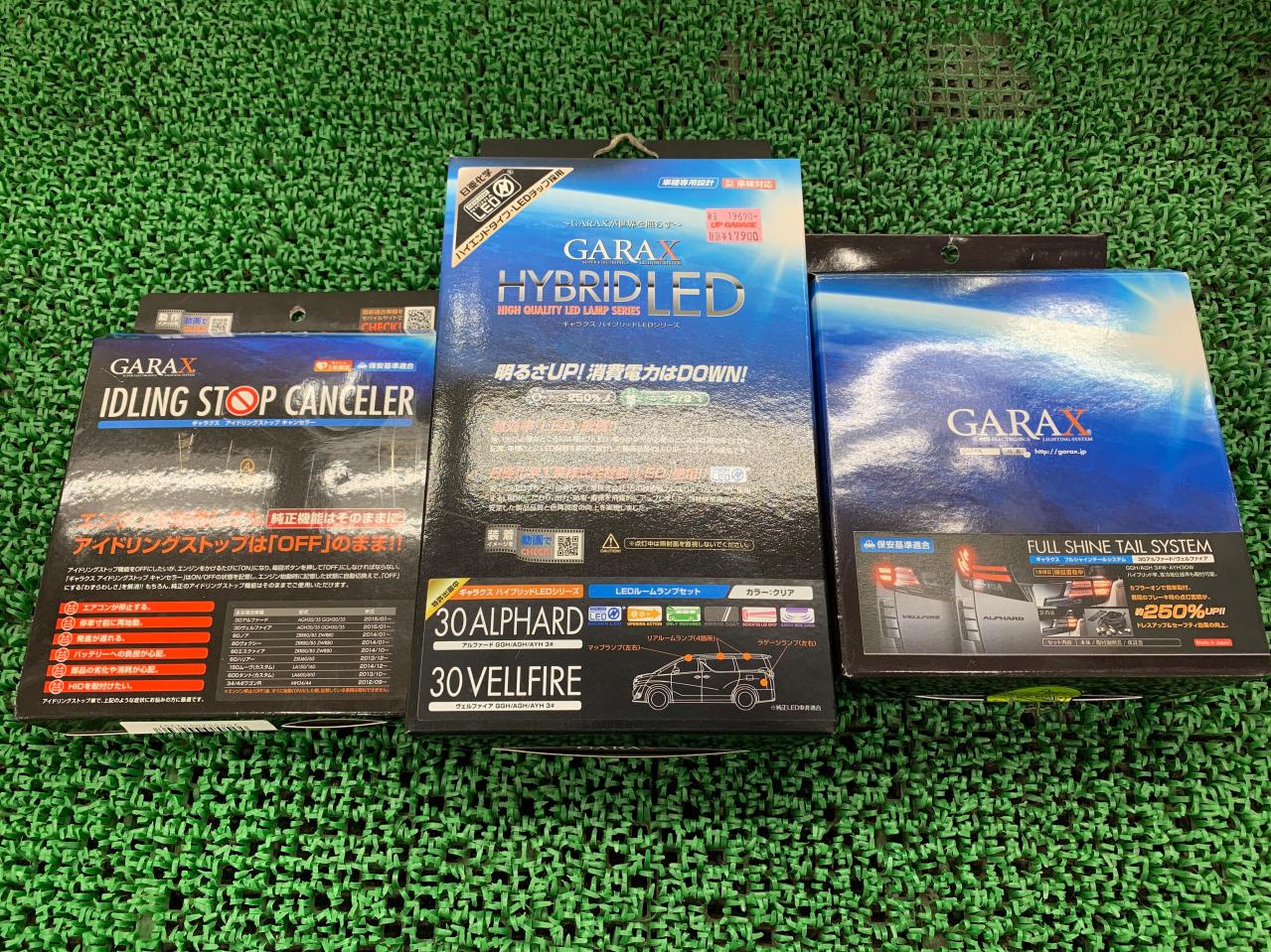 K-SPEC GRAX フルシャインテ-ルシステム + GARAX HYBRID LED + GARAX アイドリングストップキャンセラー ASC-T-A★30系アルファード3点セット★ ...