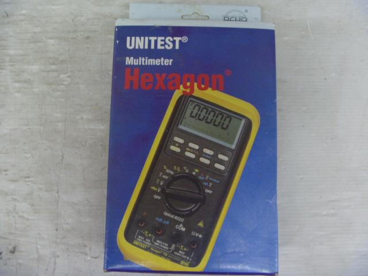 【WG】UNITEST Hexagon 120 Cat.No.93524 EA707CB-25 デジタルマルチメーター (検電テスター ...