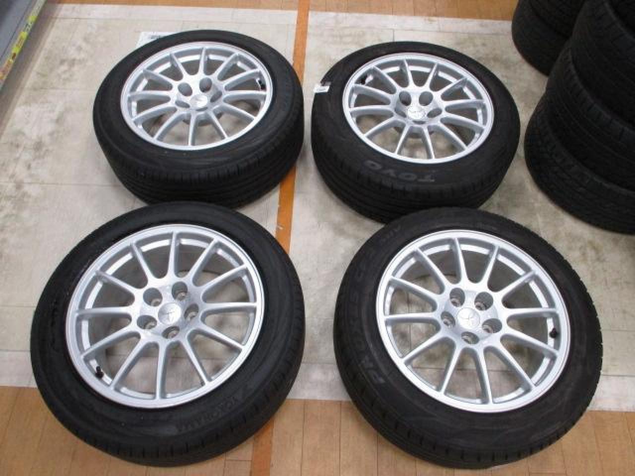 三菱純正(MITSUBISHI) ランサーエボリューションⅩ純正ホイール + YOKOHAMA(ヨコハマ) BluEarth RV-02 ...