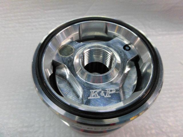 ASAMI Engineering K&P ハイフローオイルフィルター 日産用(3/4-16UNF インチサイズ) 何度でも洗浄して使えるコ ...