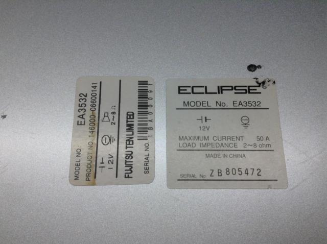 ECLIPSE EA3532 5chアンプ ☆これ一台でフロント リア サブウーファーまでつなげます!!☆ | カー用品 アンプを通販で購入 ...