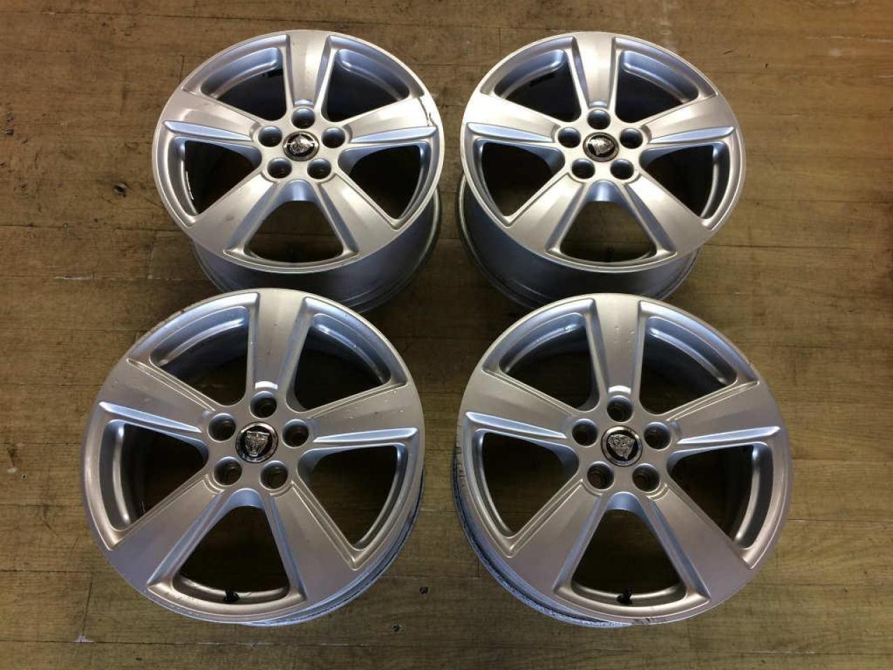 JAGUAR(ジャガー) J51 Xタイプ純正 シルバー5スポーク 17インチアルミホイール 4本 | カー用品 アルミホイール 17インチホイールを通販で購入する | 中古カー＆バイク用品の ...