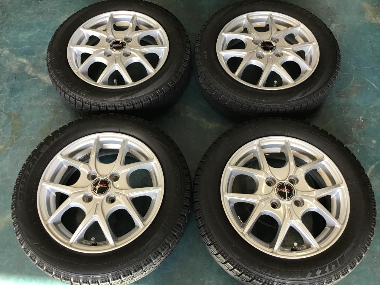 weds(ウェッズ) Carifa(カリファ) シルバー/デュアル5本スポーク + BRIDGESTONE(ブリヂストン) BLIZZAK ...