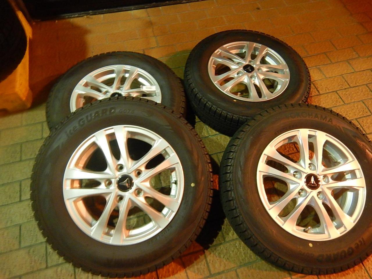 TECHNOPIA MUD CLIFF 5本ツインスポーク + YOKOHAMA ice GUARD G075 4本セット | カー用品 ...