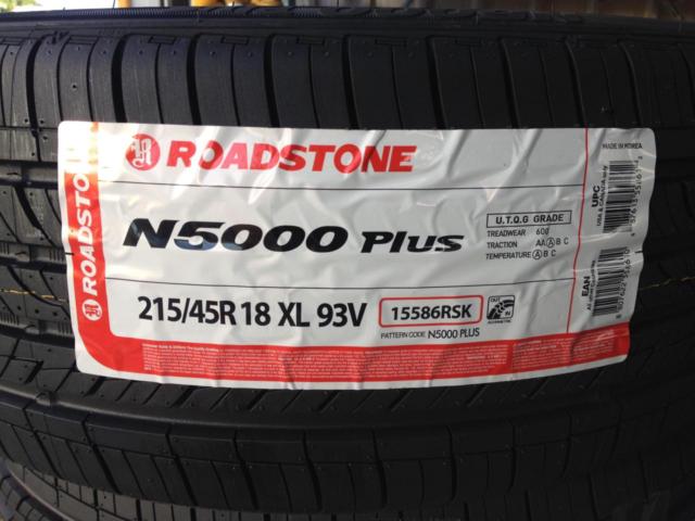 ROADSTONE N5000 Plus | 新品 | アップガレージ 愛知西尾店 | カー用品 タイヤ 18インチタイヤを通販で購入する ...