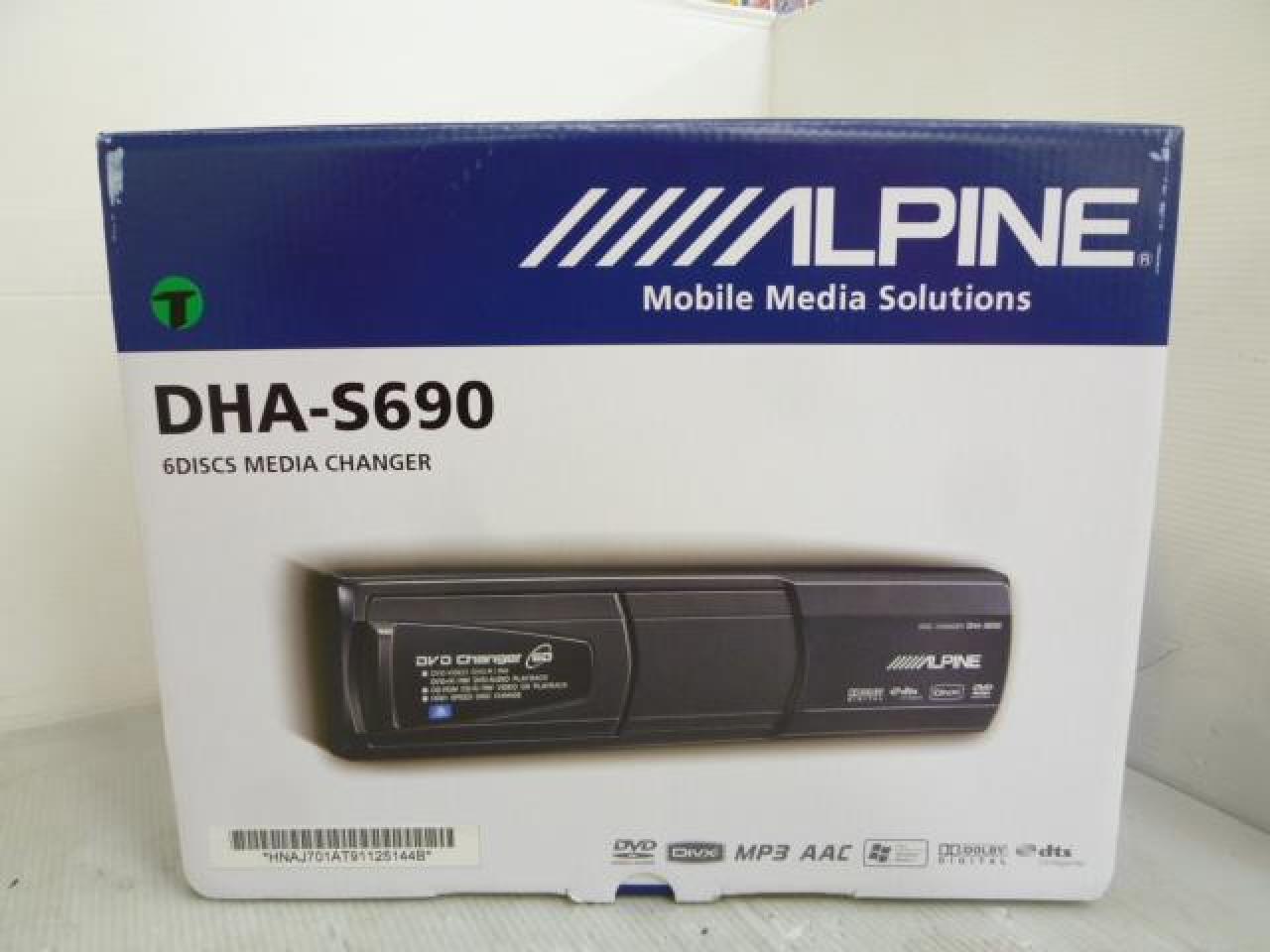 ALPINE(アルパイン) DHA-S690 【地デジ録画のDVD再生にも対応した6連奏マルチメディアチェンジャー】 | カー用品 ヘッドユニット DVDチェンジャーを通販で購入する | 中古 ...
