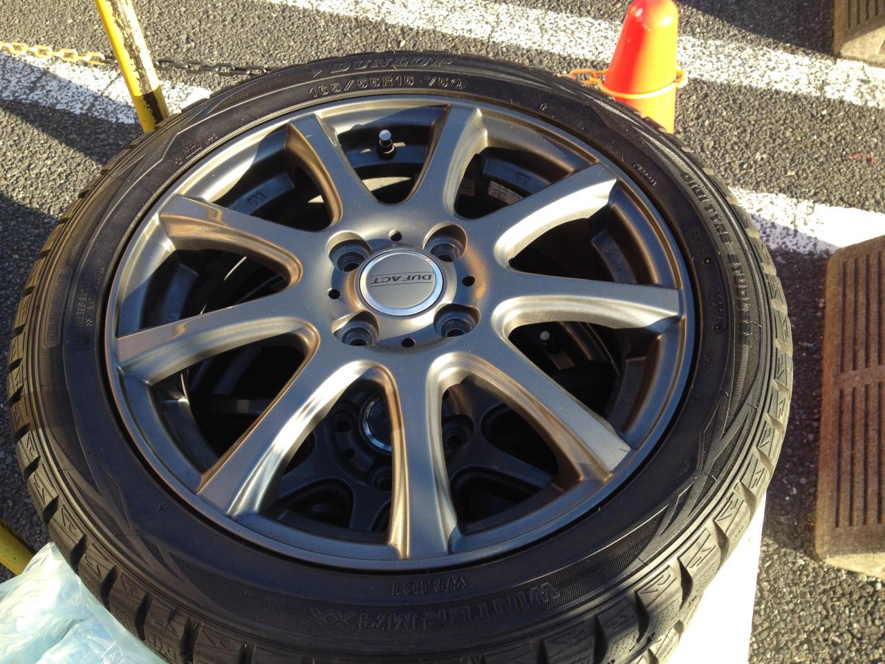 DUNLOP(ダンロップ) DUFACT(デュファクト) DS9 + DUNLOP(ダンロップ) WINTERMAXX WM01 | カー用品 スタッドレスタイヤホイールセット 15インチ ...