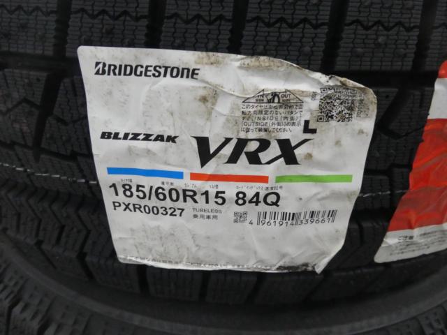 BRIDGESTONE BLIZZAK VRX 185/60-15(U01074) | カー用品 スタッドレスタイヤ 15インチスタッドレスタイヤを通販で購入する | 中古カー＆バイク用品の ...