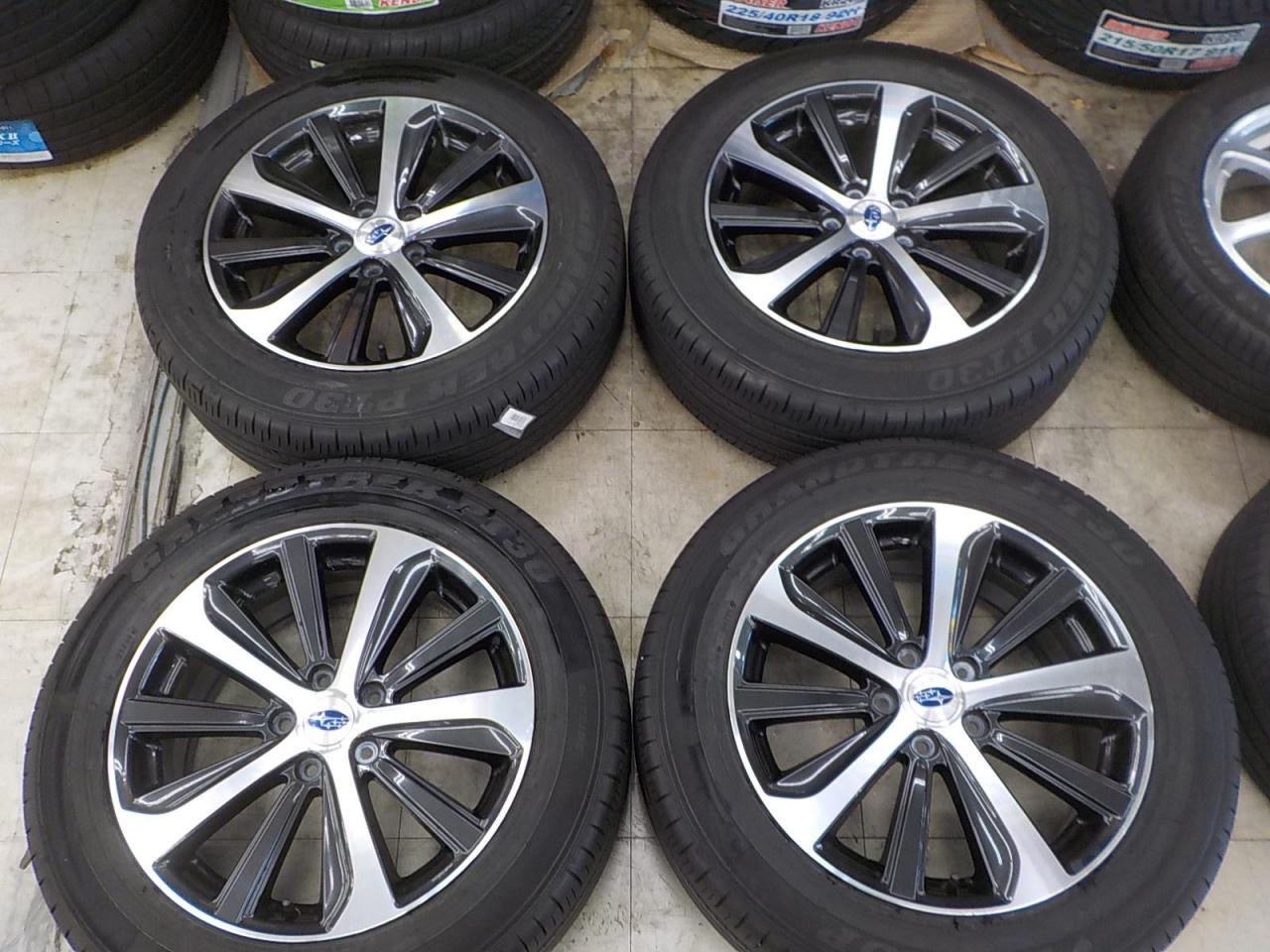 【純正流用サイズ!!BS9 レガシィアウトバックに!!】スバル純正(SUBARU) BN9 レガシィB4純正ホイール + DUNLOP ...