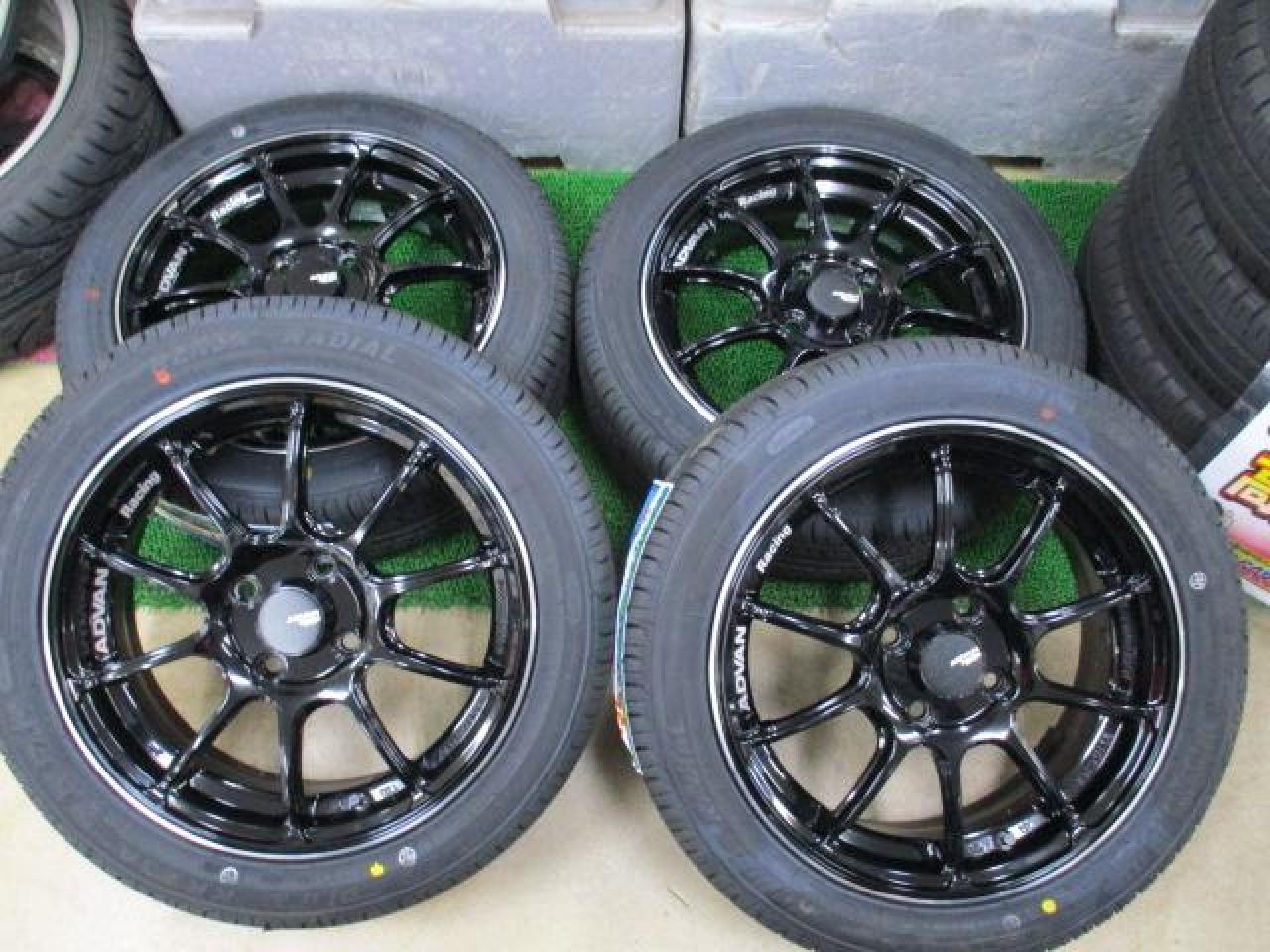 YOKOHAMA(ヨコハマ) ADVAN Racing(アドバンレーシング) RZ2 レーシンググロスブラック&リング + KENDA(ケンダ ...