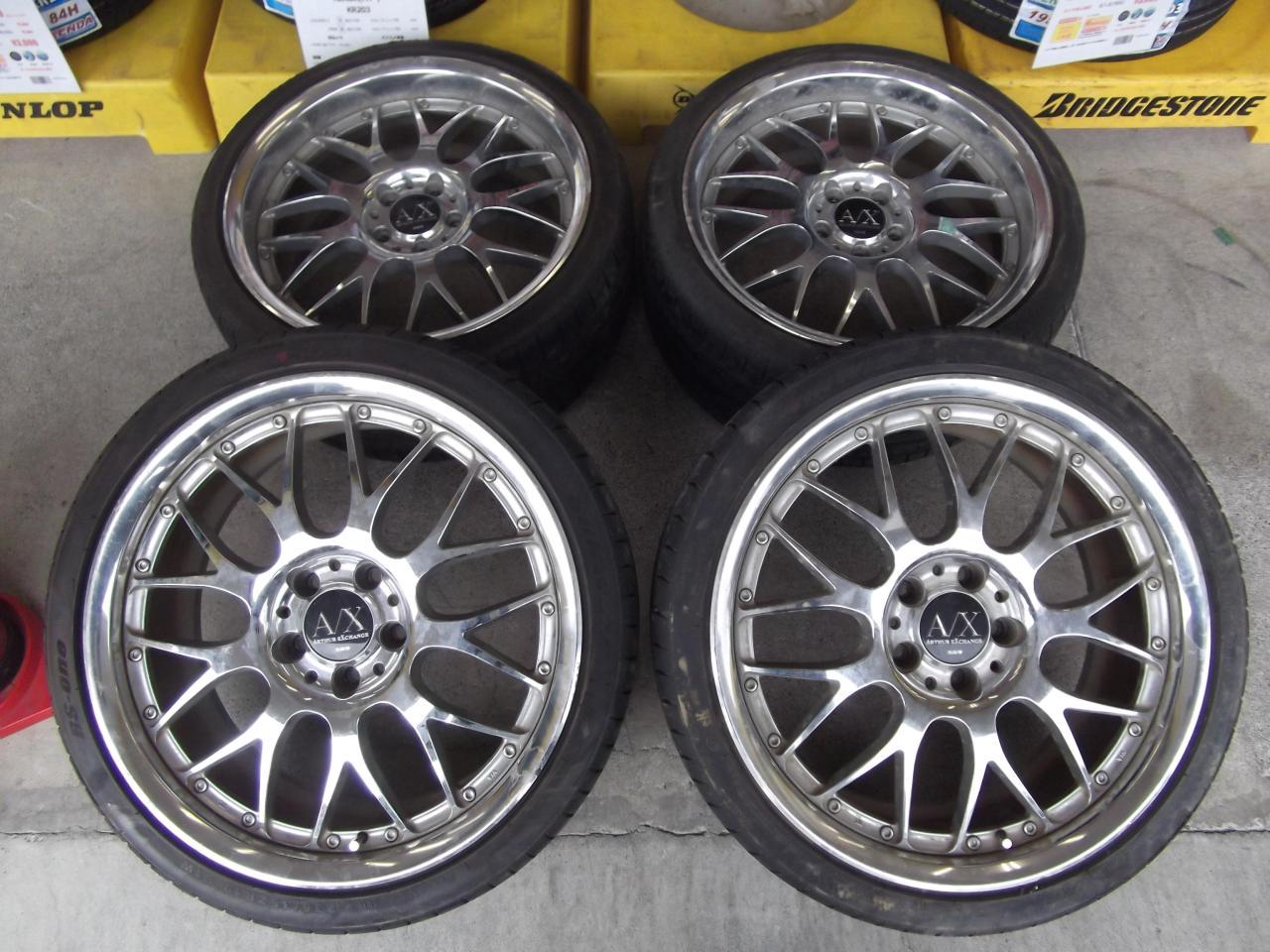 RX2103-3431S RAYS ARTHUR EXCHANGE STYLE-ME クロームプレーテッド + SUNWIDE RS-ONE ...