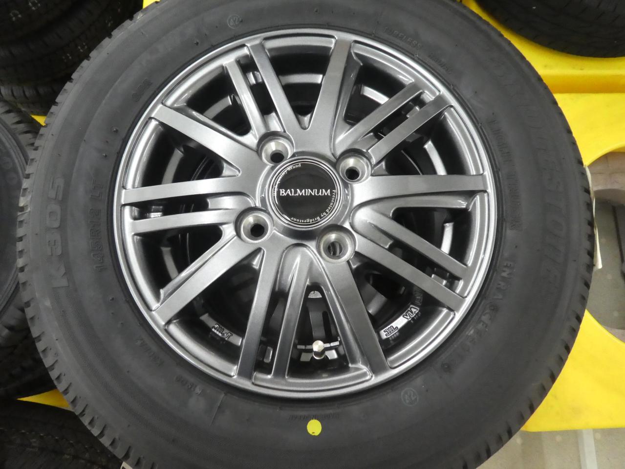 BRIDGESTONE BALMINUM BR10 + BRIDGESTONE K305 未使用 4本セット | カー用品 タイヤホイールセット 12インチタイヤホイールセットを通販で購入する ...