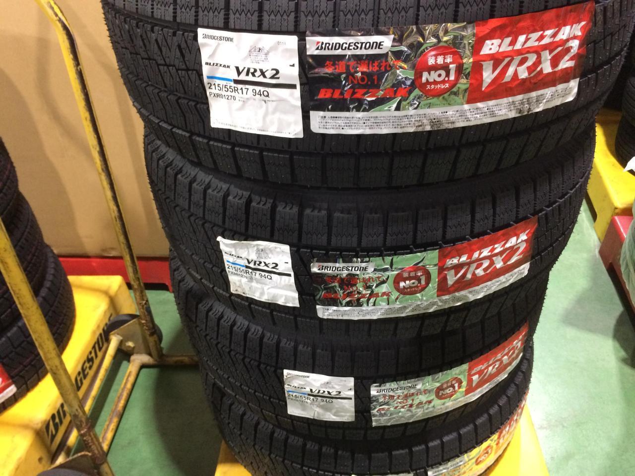 BRIDGESTONE ブリザックVRX2 未使用 | 新古品 | アップガレージ 富山店 | カー用品 スタッドレスタイヤ 17インチ ...