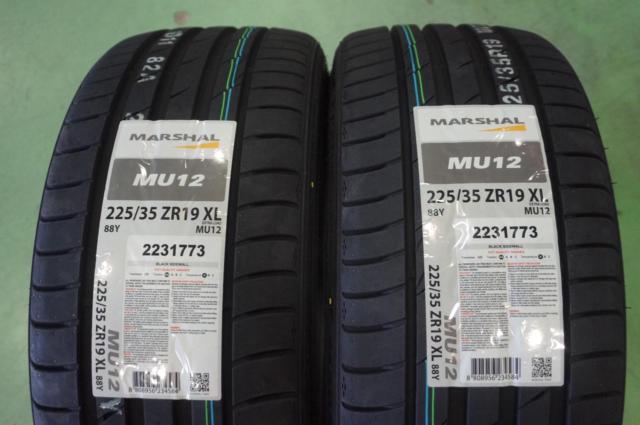 MARSHAL MU12 225/35R19 2本セット | カー用品 タイヤ 19インチタイヤを通販で購入する | 中古カー＆バイク用品の販売ならアップガレージ