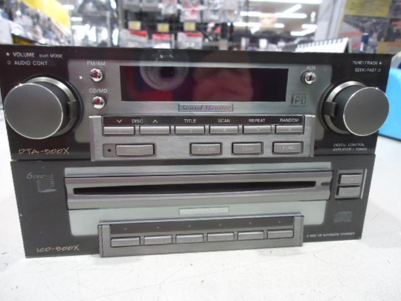 ☆当時物!!☆ECLIPSE Sound Monitor DTA-500X + ICD-500X 2000年モデル アンプレスCDデッキ ...