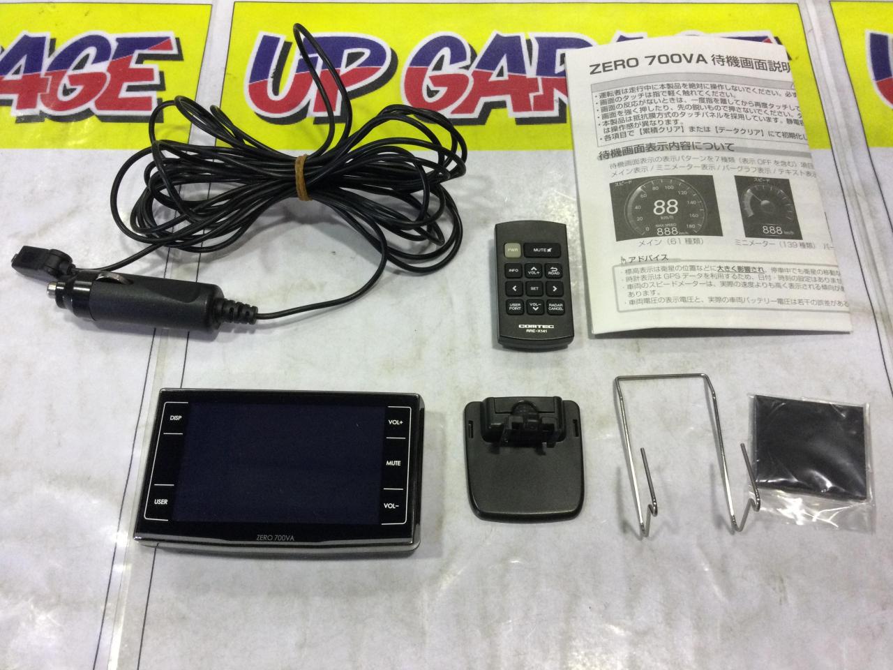 COMTEC(コムテック) ZERO700VA | カー用品 電装系 レーダー探知機を通販で購入する | 中古カー＆バイク用品の販売ならアップガレージ