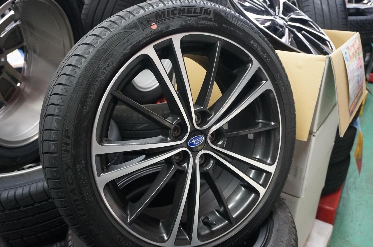 SUBARU ZC6/BRZ Zグレード純正ホイール + MICHELIN Primacy HP | 中古品 | アップガレージ ホイールズ ...