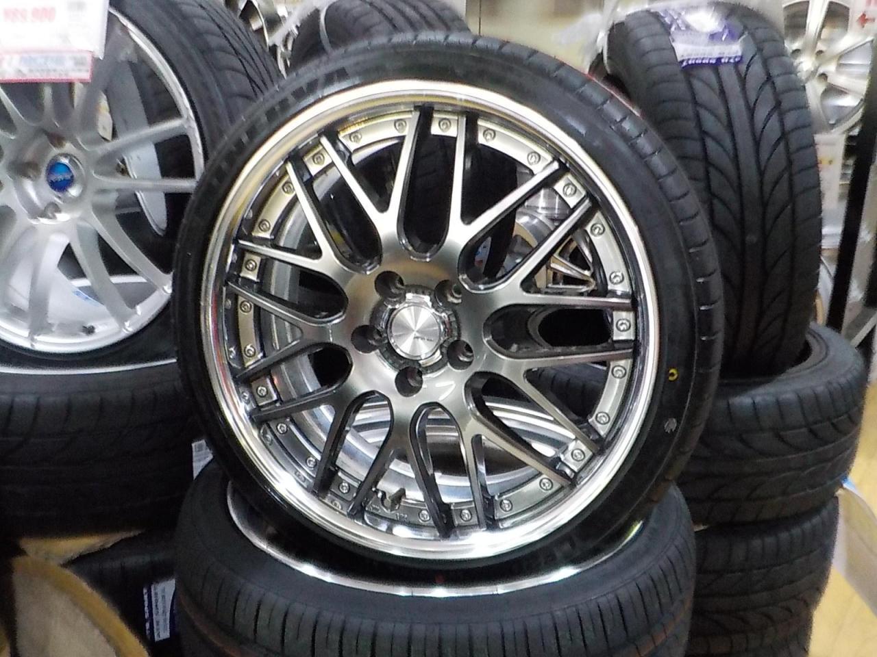 【未使用タイヤ!】ヴォクシー/ノアなど WORK(ワーク) LANVEC(ランベック) Lanvec LM1 + MINERVA F205 | カー用品 タイヤホイールセット 19インチタイヤ ...