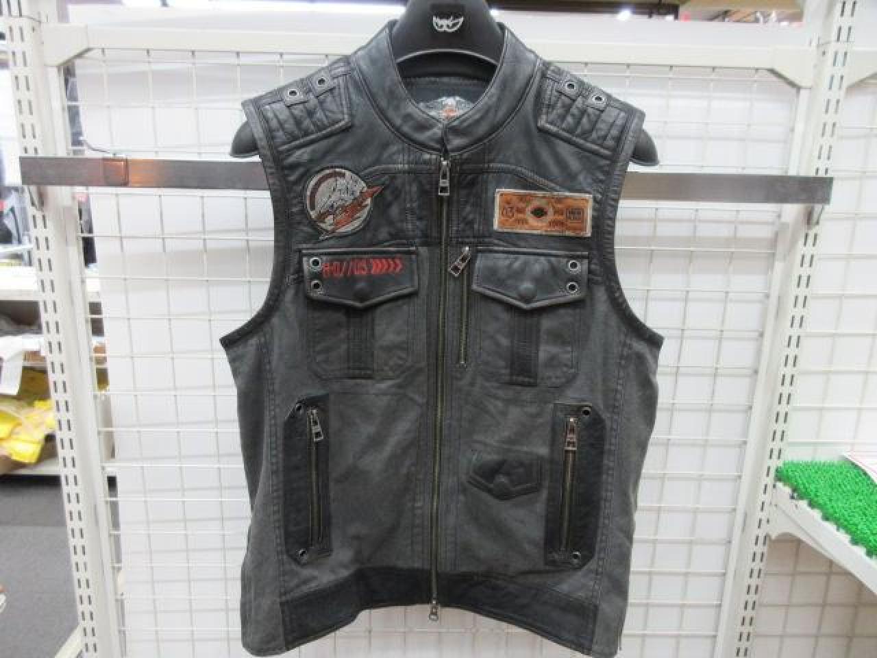 HarleyDavidson(ハーレーダビッドソン) 97223-18VM Victor テキスタイル&レザーベスト Sサイズ(USサイズ ...