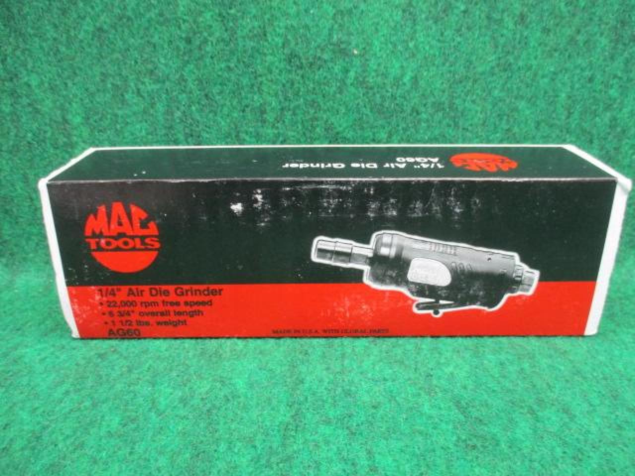 MAC TOOLS(マックツール)エアーグラインダー 1/4”Air Die Grinder AG60 | 新古品 | アップガレージ 仙台名取店 | カー用品 メンテナンス 工具を通販で購入 ...