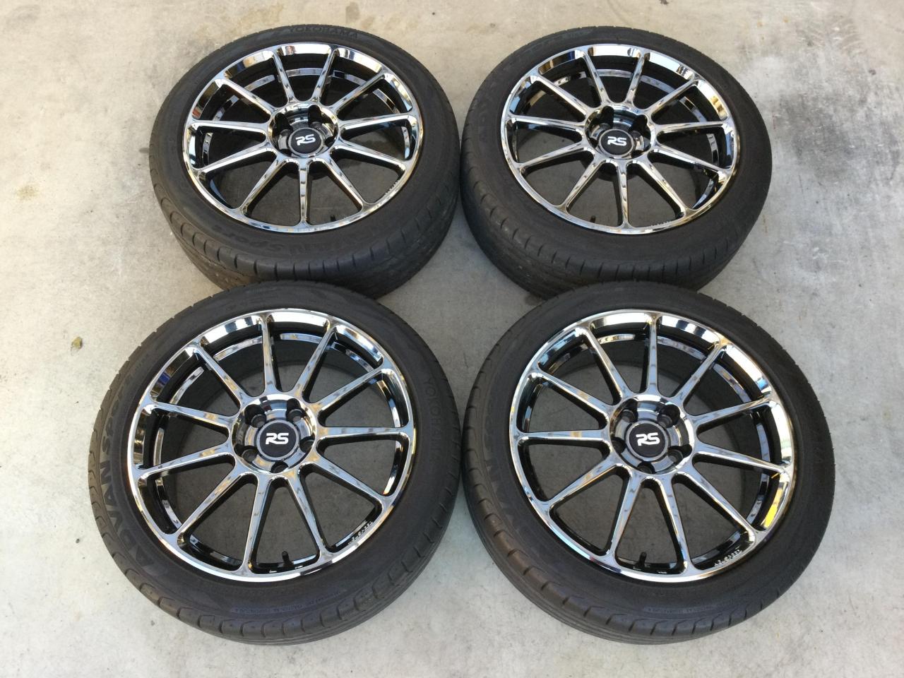 NEUSPEED RSE11R + YOKOHAMA(ヨコハマ) ADVAN sport v105 | カー用品 タイヤホイールセット 18 ...