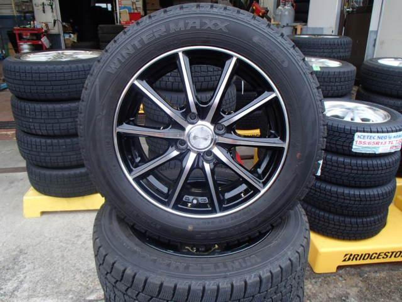 BRIDGESTONE(ブリヂストン) ECO FORME(エコフォルム) SE-12 (12SPOKE) + DUNLOP(ダンロップ) WINTERMAXX WM02 | カー用品 ...