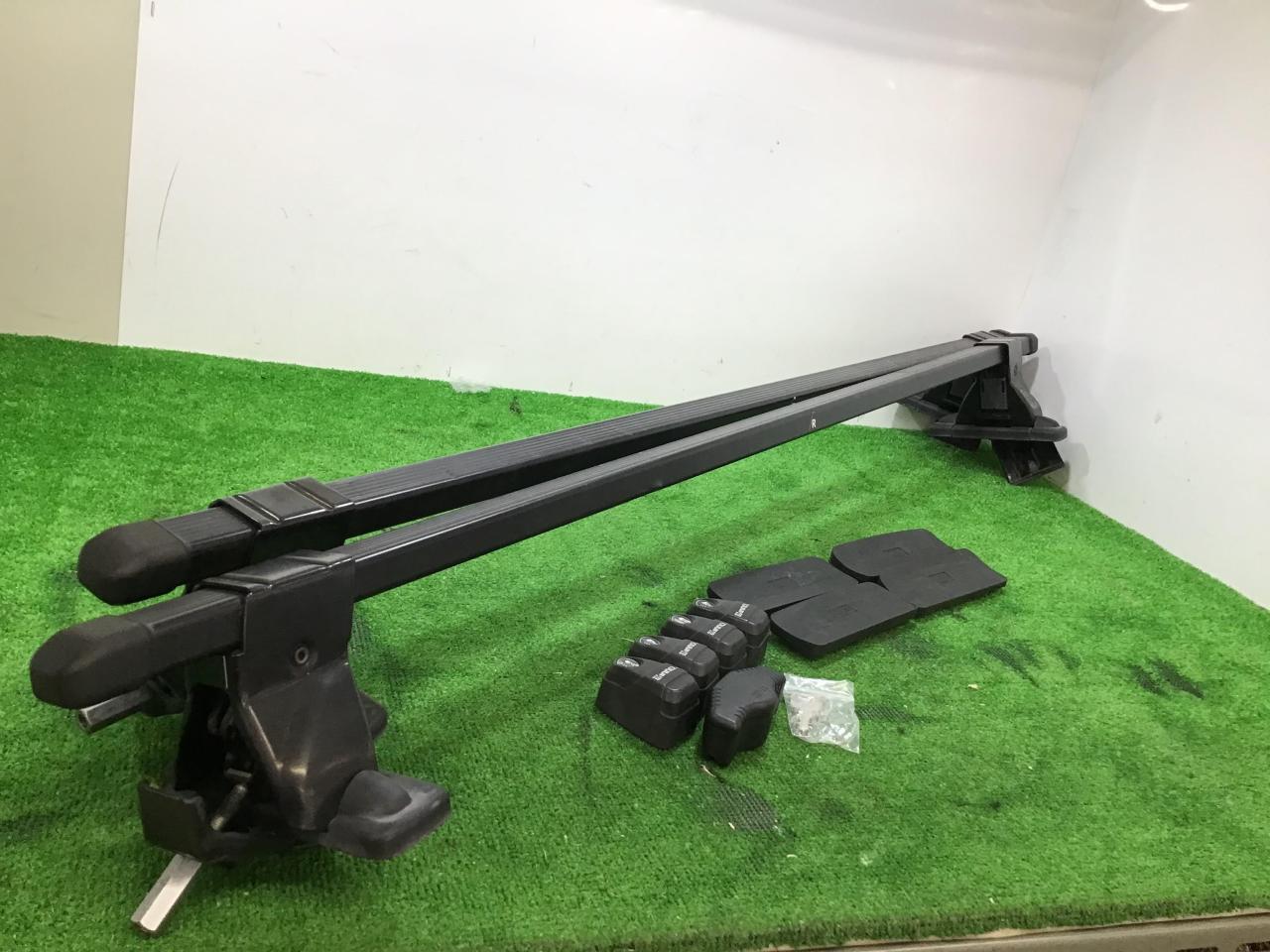 INNO/RV-INNO(イノー) [INSUT+INB127+K397] フット+バー+取付金具セット/ベースキャリア/システムキャリア/ルーフキャリア (スクエア/ブラック) 1セット ...