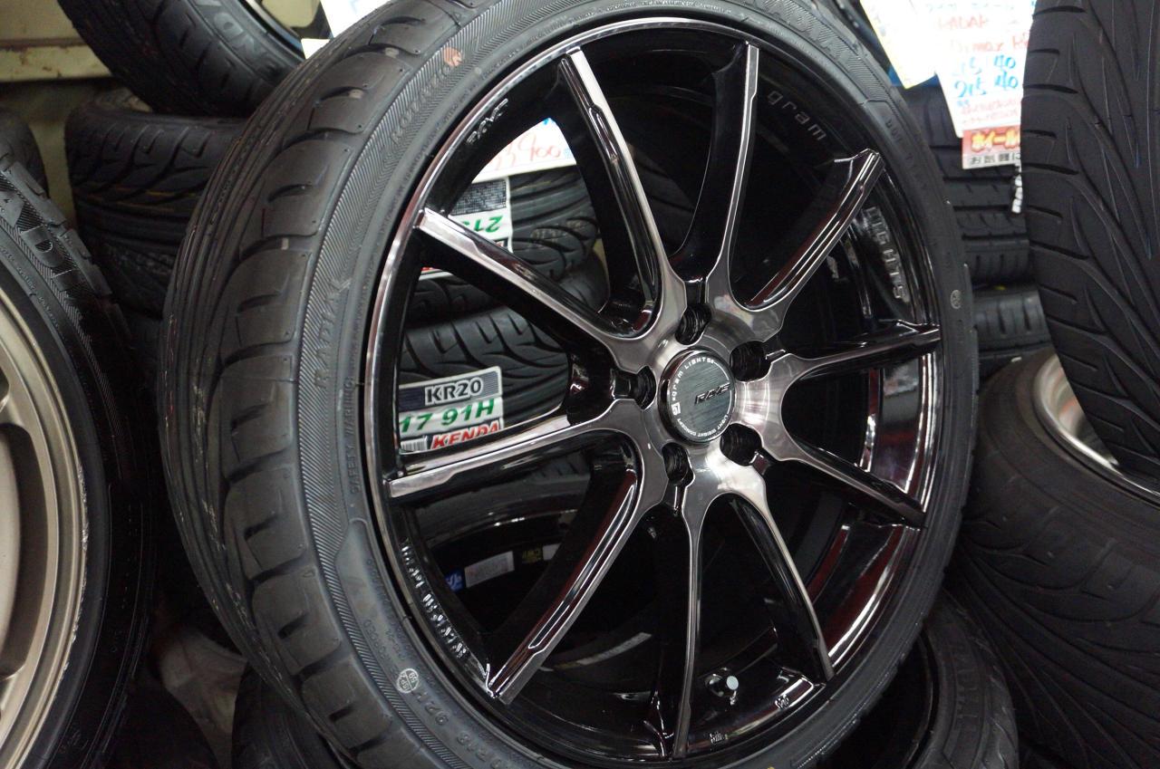 【タイヤ新品!】RAYS GRAM LIGHTS 57GMA + KENDA KAISER KR20 | カー用品 タイヤホイールセット 18 ...