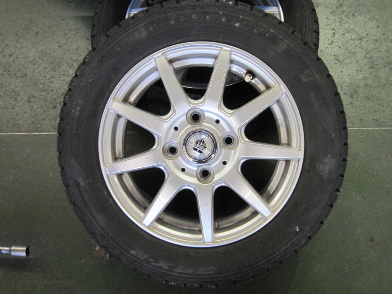 weds(ウェッズ) VOLGA 9本スポーク + DUNLOP(ダンロップ) DSX-2 | カー用品 スタッドレスタイヤホイールセット ...