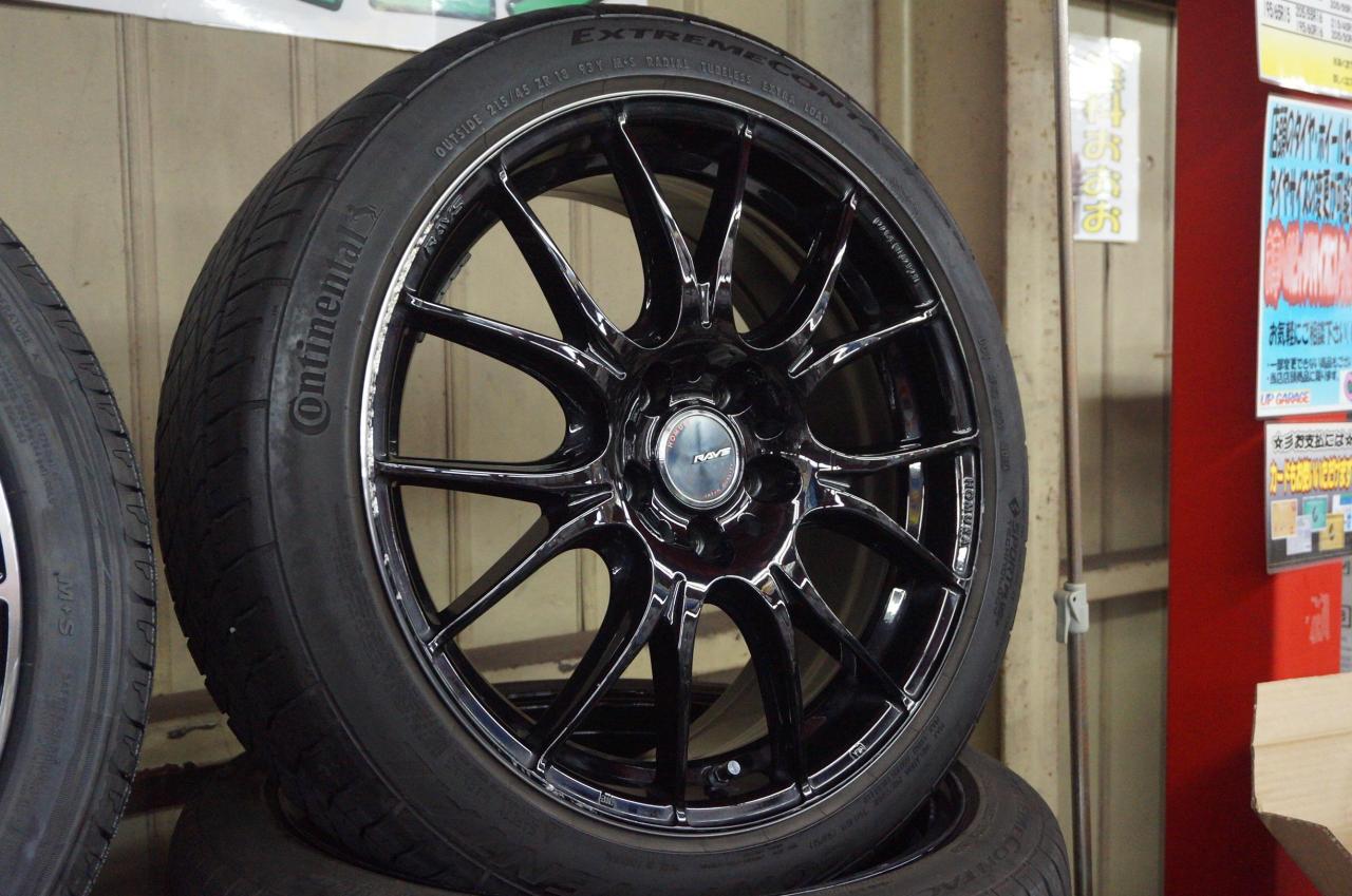 RAYS HOMURA 2x7 PLUS + Continental ExtremeContact DWS06 215/45R18 4本セット | カー用品 タイヤホイールセット 18インチ ...
